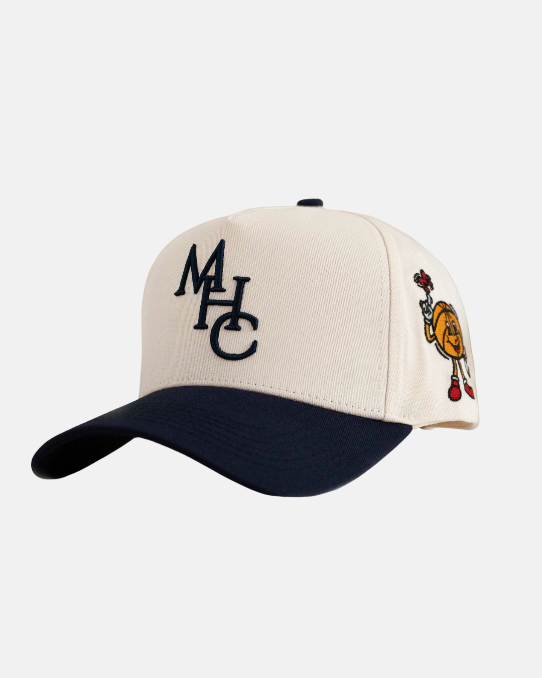 MHC Snapback | Cream & Navy – Monday Hoops Club