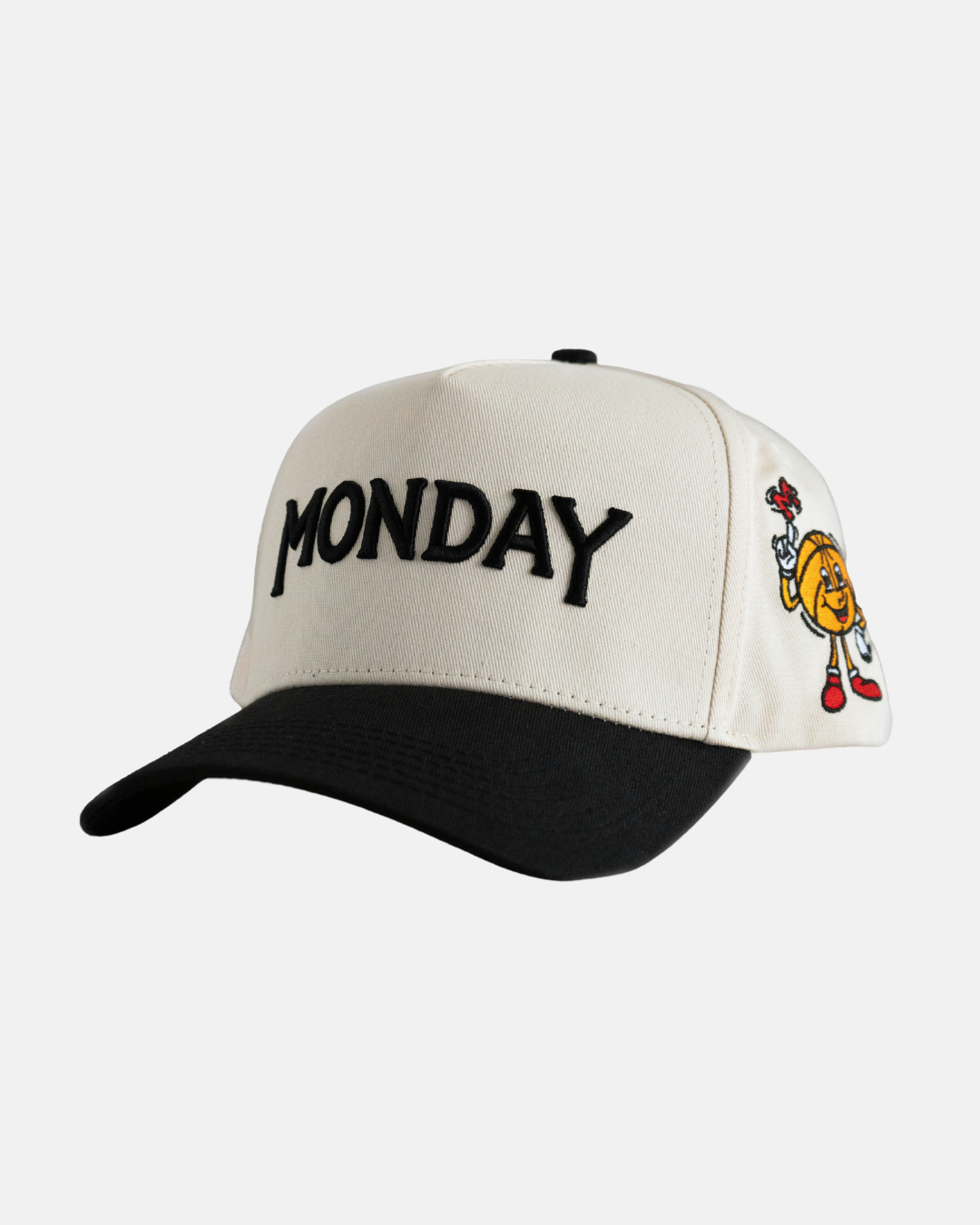Monday Snapback | Cream & Black – Monday Hoops Club